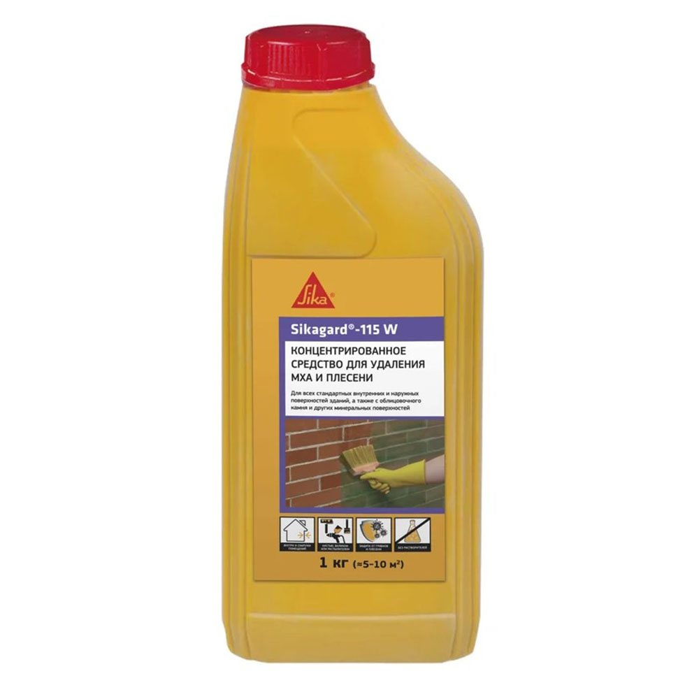 Средство для удаления МХА и ПЛЕСЕНИ Sikagard-115 W 1 л Sika по низкой ...