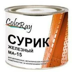 Краска масляная Сурик железный COLORAY МА-15 2,4 кг. по низкой цене ...
